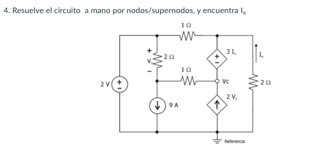 Solved 4. Solve the circuit using mesh/supermesh analysis. | Chegg.com