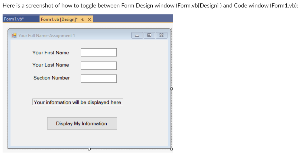 Solved By Using Visual Basic For Computer Science Here Is Chegg