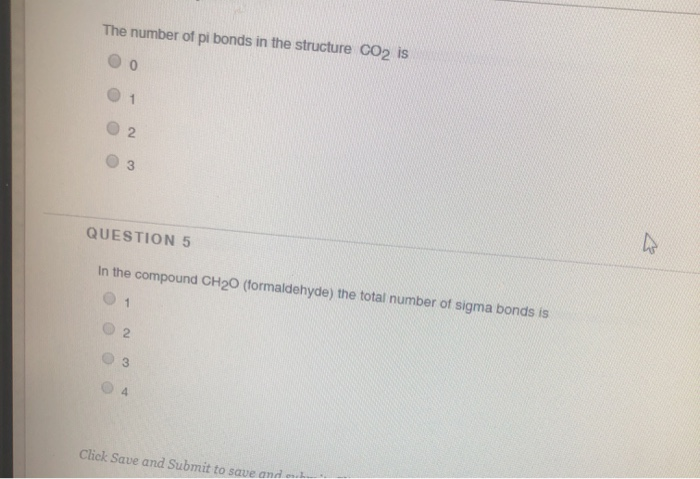 Solved The number of pi bonds in the structure CO2 is 1 2 3 | Chegg.com