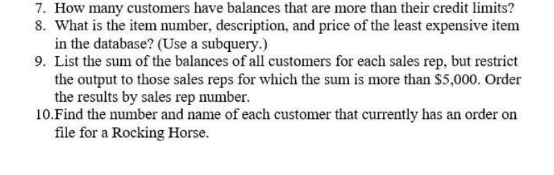 Solved For each of the following questions, show your | Chegg.com