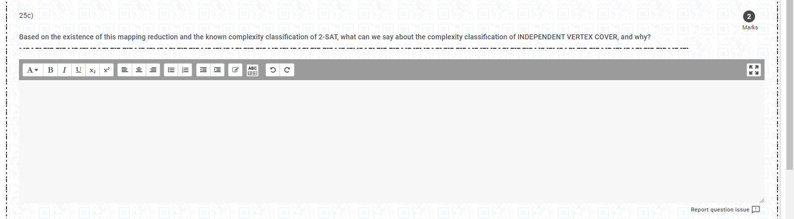 An Independent Vertex Cover Of A Graph G Is A Set X