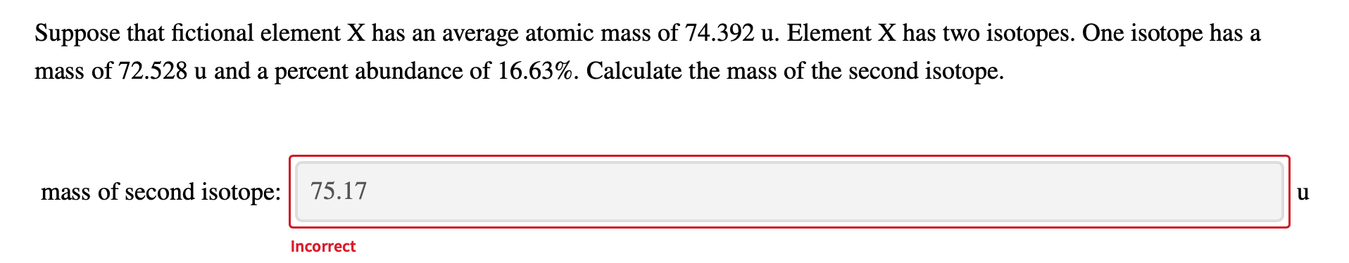 Solved Suppose that fictional element X has an average | Chegg.com Solved Suppose that fictional element X has an average | Chegg.com