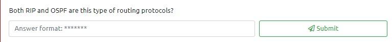 Solved Both RIP and OSPF are this type of routing protocols? | Chegg.com