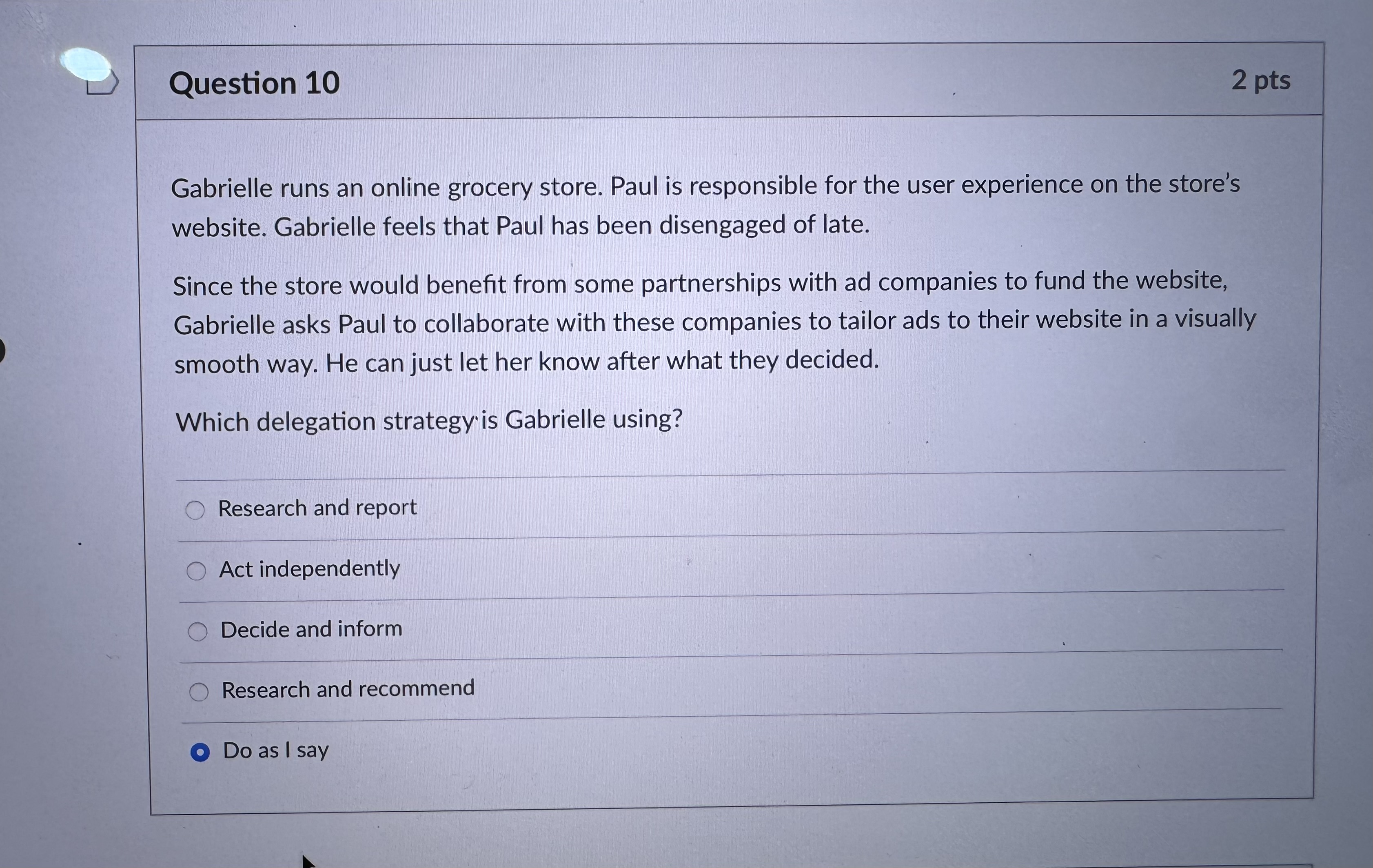 Most employees in the US are disengaged at work. True | Chegg.com