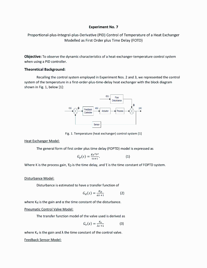 MATLAB: Proportional-plus-Integral-plus-Derivative | Chegg.com