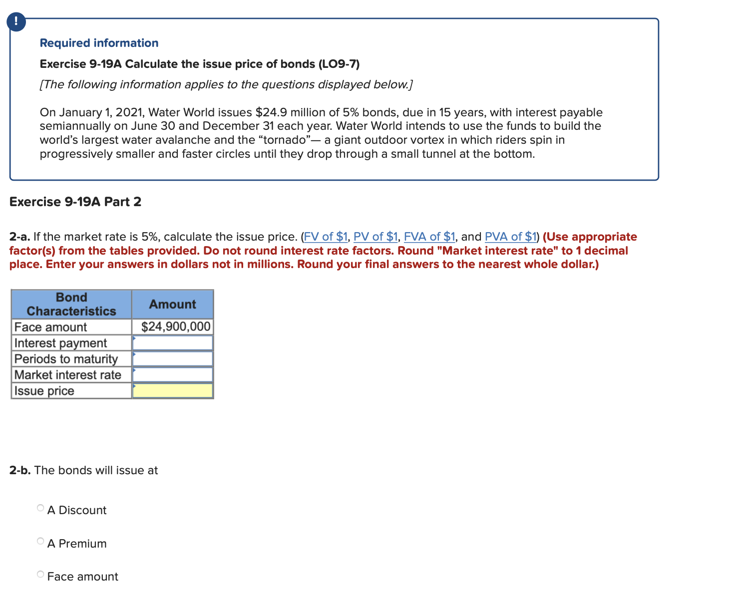Solved ! Required information Exercise 9-19A Calculate the | Chegg.com