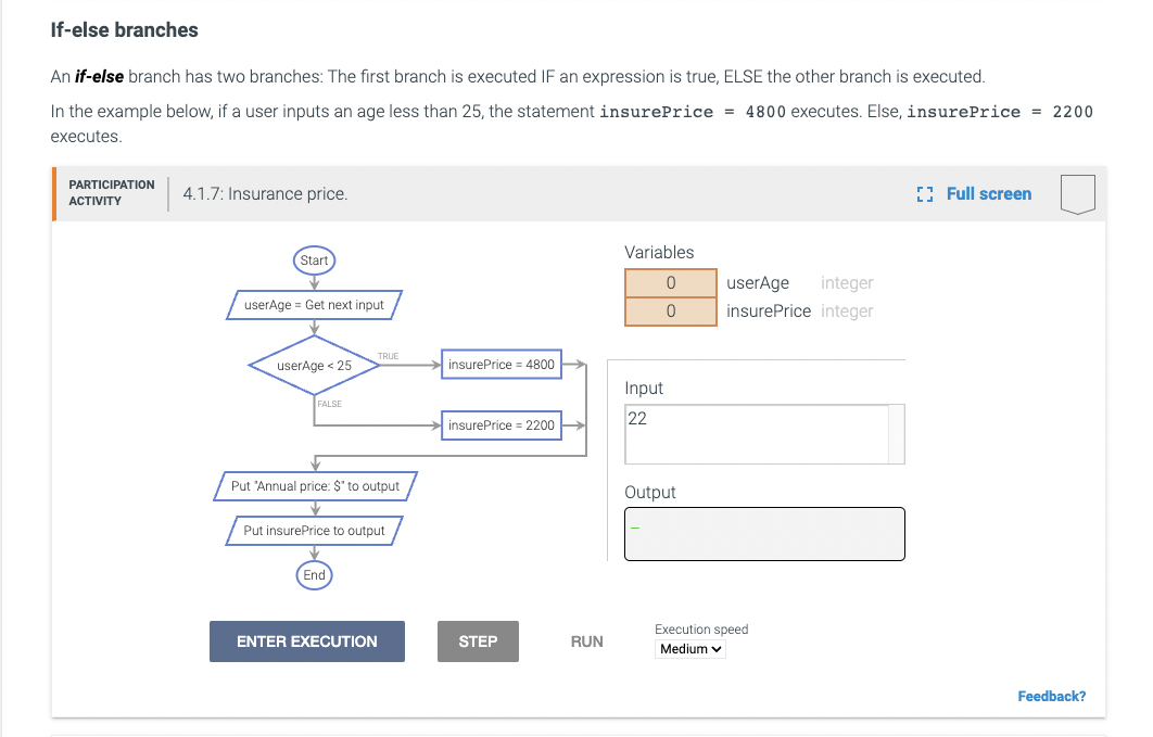 Solved If branch example: Absolute value The example below | Chegg.com