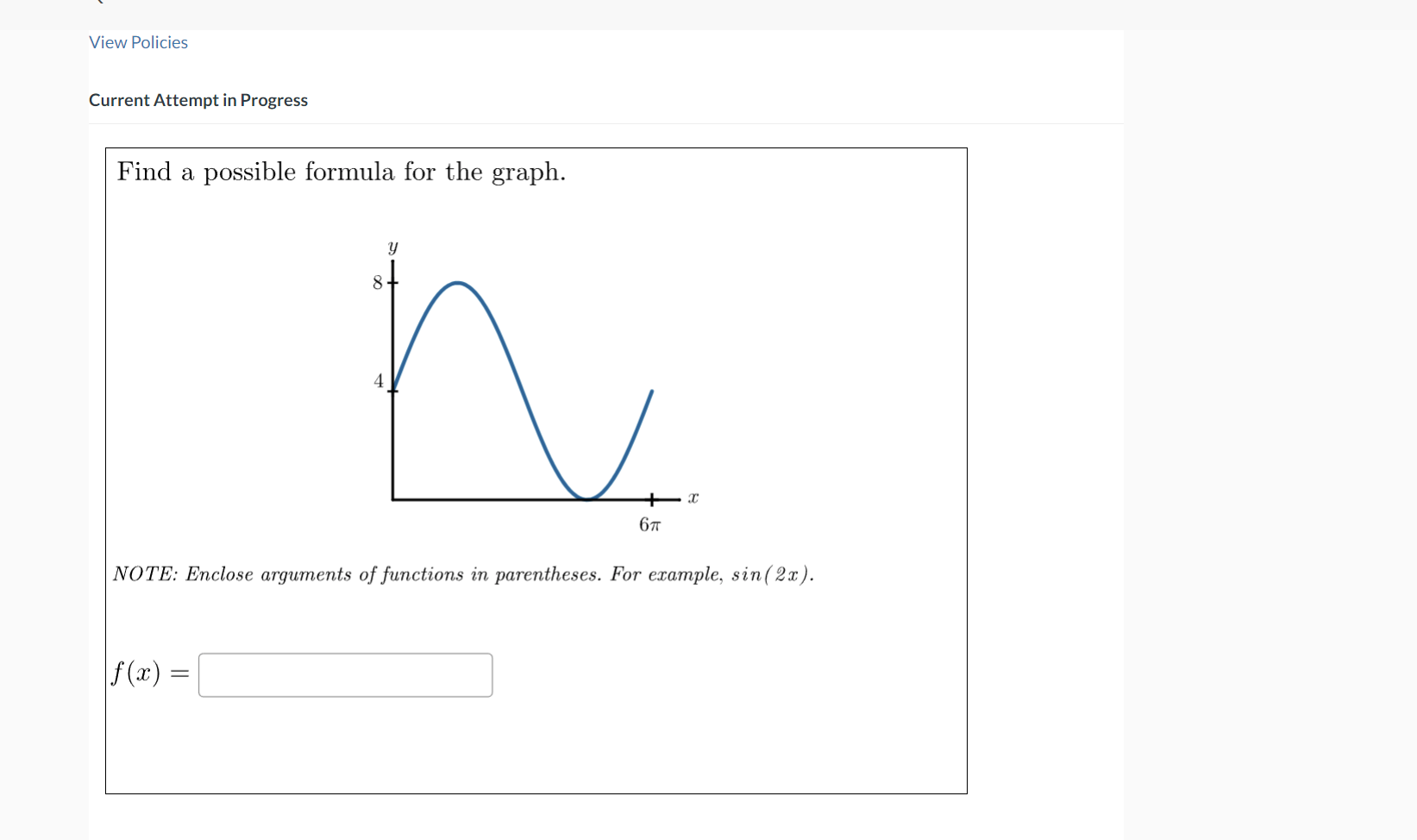 Solved Current Attempt in Progress Find a possible formula | Chegg.com