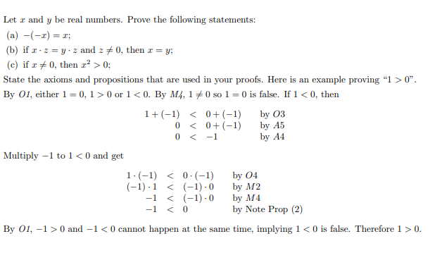 Solved Let u and y be real numbers. Prove the following | Chegg.com