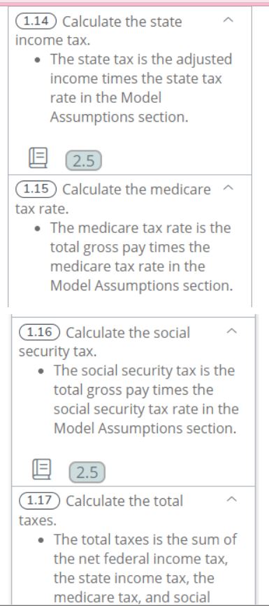 Solved - Dhe total deductions equals the sum of the | Chegg.com