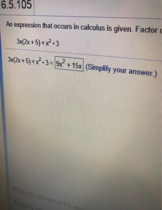 Solved 6.5.105 An expression that occurs in calculus is | Chegg.com