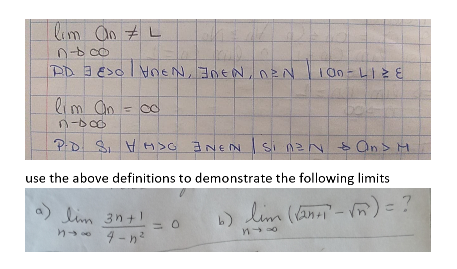 Solved lim an 7 L noo P.D. I Exo IHNEN IDEN, DEN Ian - LIE | Chegg.com