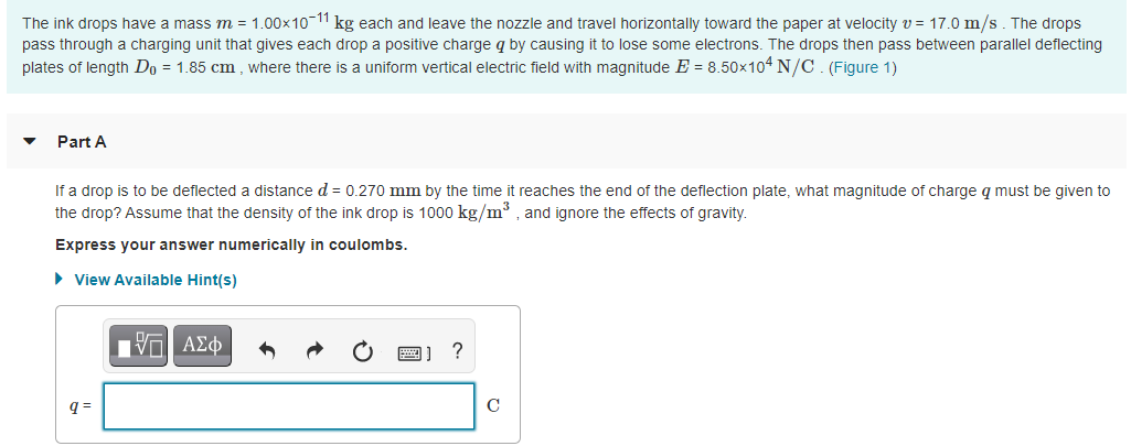 Solved In an inkjet printer, letters and images are created | Chegg.com