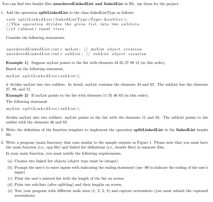 UNorderedlinkedlist.h(headerfile 1) #ifndef | Chegg.com