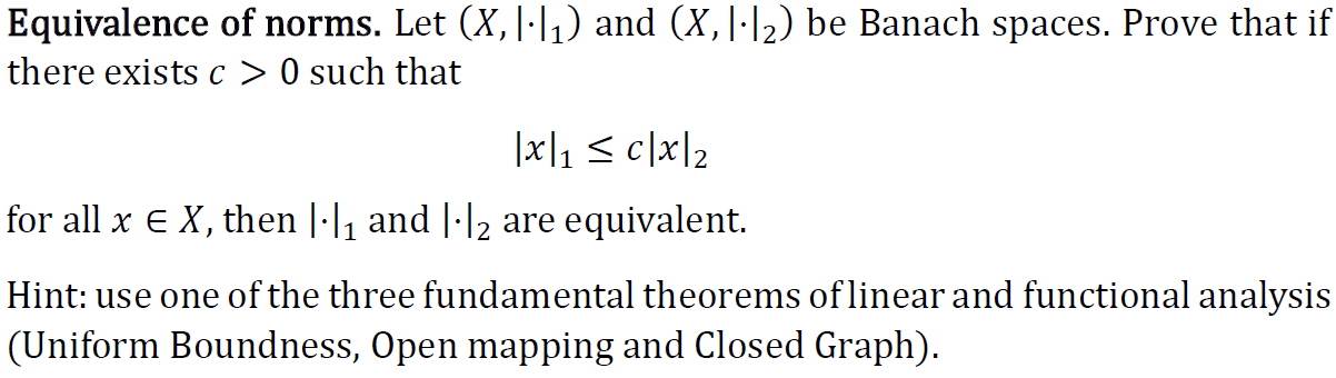 Solved THIS IS LINEAR AND FUNCTIONAL ANALYSIS. ADVANCED | Chegg.com