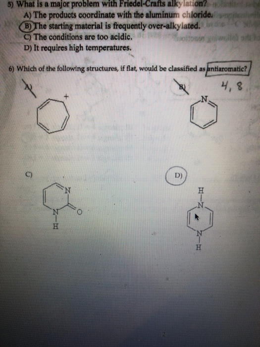 Solved 5) What is a major problem with Friedel-Crafts | Chegg.com