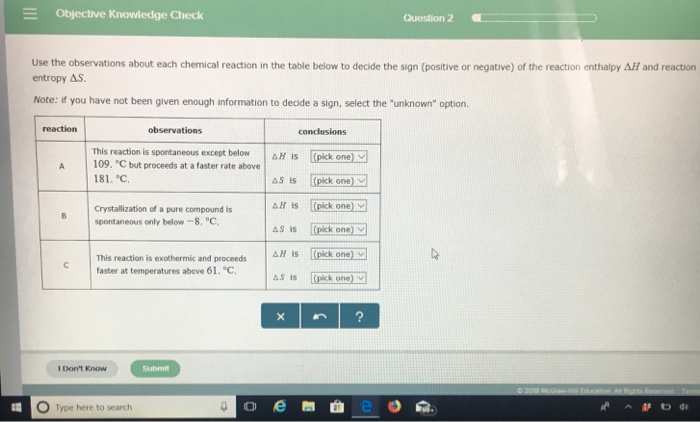 Solved Objective Knowledge Check Question 2 Use the | Chegg.com