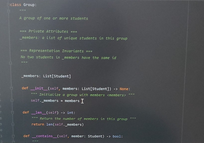 Solved Grouping _str_0 class Grouping A collection of groups | Chegg.com