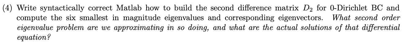 (4) Write syntactically correct Matlab how to build | Chegg.com