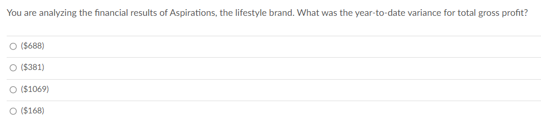 Solved A positive number in variance is always good O True O | Chegg.com