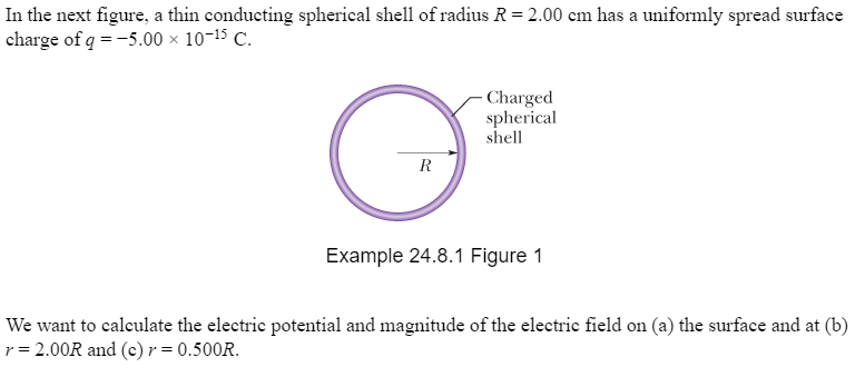 Solved In the next figure, a thin conducting spherical shell | Chegg.com