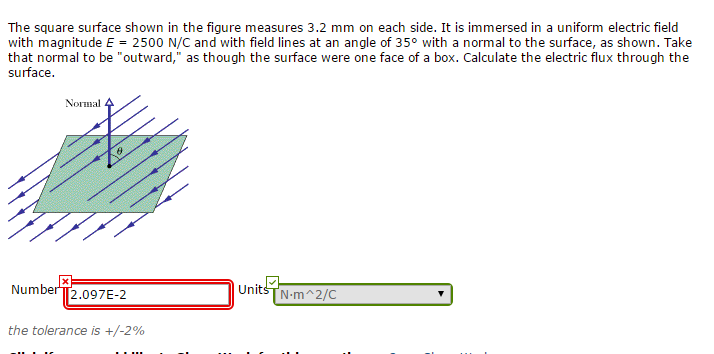 Solved The square surface shown in the figure measures 3.2 | Chegg.com