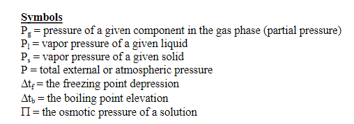 Solved = S Symbols P = pressure of a given component in the | Chegg.com