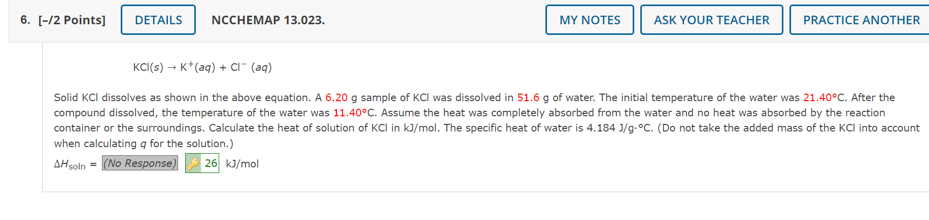 Solved KCl(s) → K+(aq) + Cl− (aq)Solid KCl dissolves as | Chegg.com