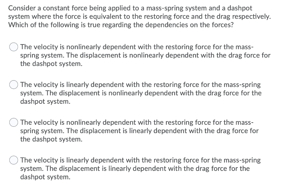 Solved Consider a constant force being applied to a | Chegg.com