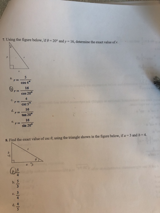 Solved 7. Using the figure below,if -209 and y- 16, | Chegg.com