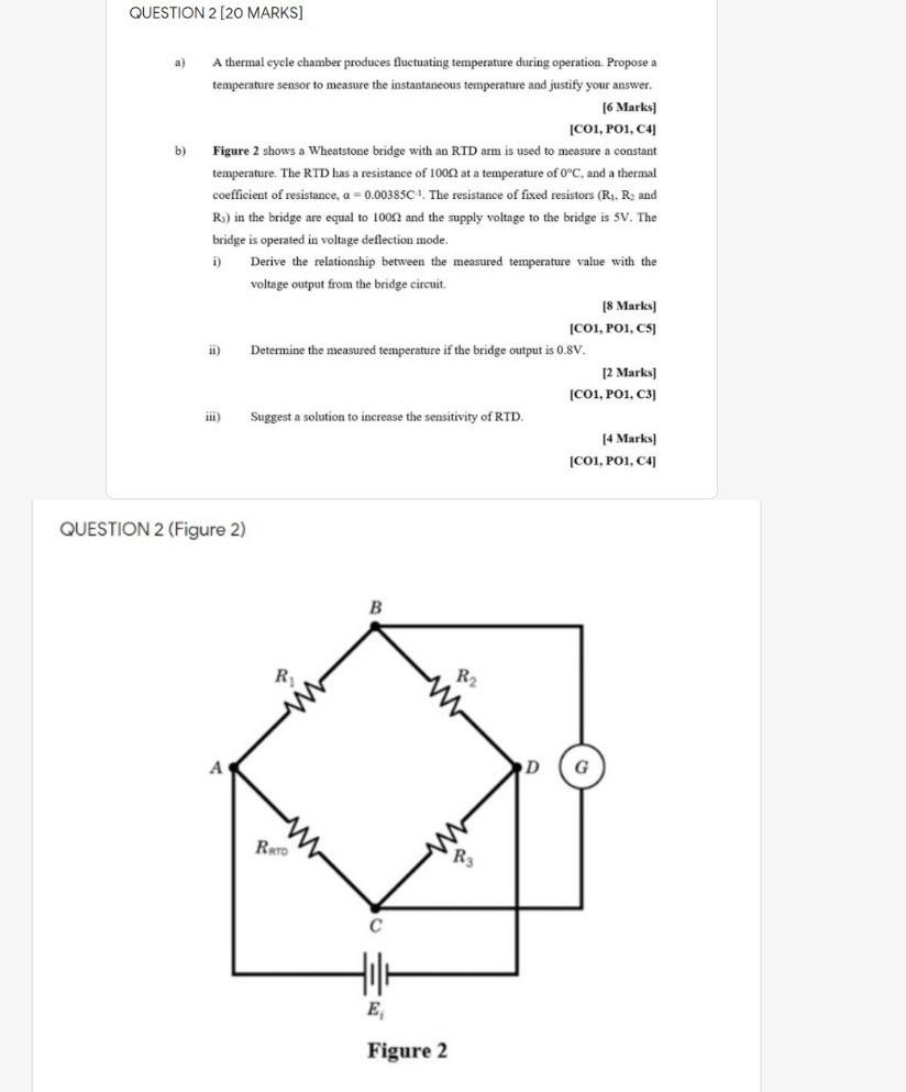Solved Subject MEASUREMENT & INSTRUMENTATION Eng Solve and | Chegg.com