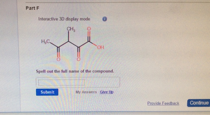 Solved Interactive 3D display mode CH3 Spell out the full | Chegg.com