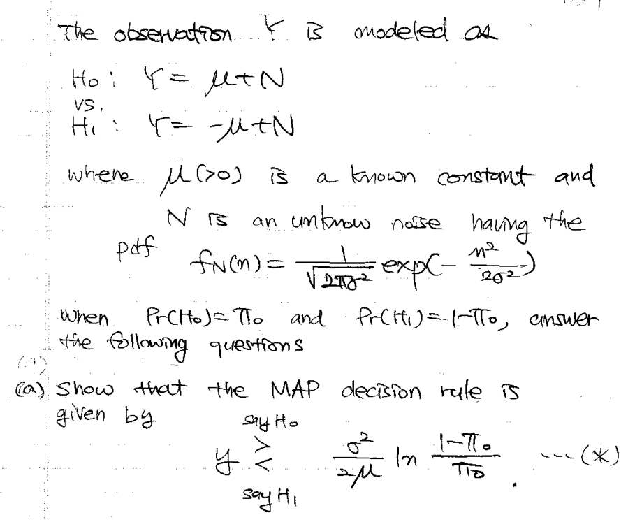 Solved how to solve it? (a) show that the MAP | Chegg.com