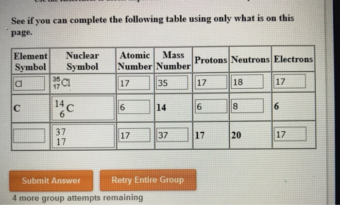 Solved See if you can complete the following table using | Chegg.com
