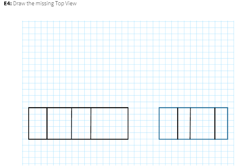 Solved E4: Draw the missing Top View | Chegg.com Solved E4: Draw the missing Top View | Chegg.com