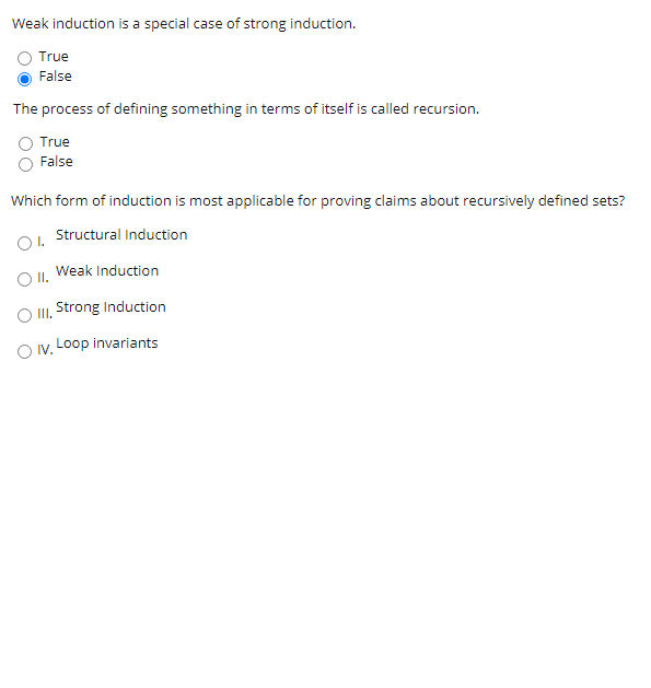 Weak induction is a special case of strong induction. | Chegg.com