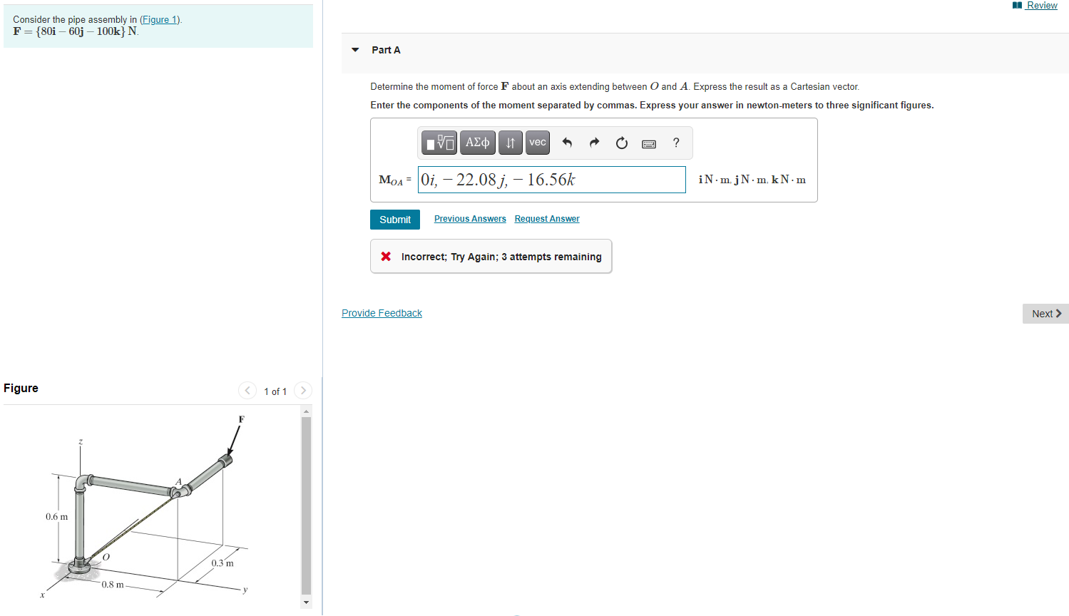 Solved Review Consider the pipe assembly in (Figure 1). | Chegg.com