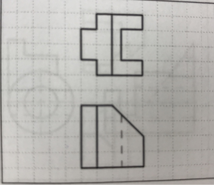 Solved Draw the two given views and a partial auxiliary view | Chegg.com