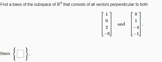 Solved Find a basis of the subspace of R4 that consists of | Chegg.com