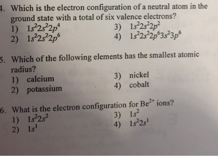 Solved Which is the electron configuration of a neutral atom | Chegg.com