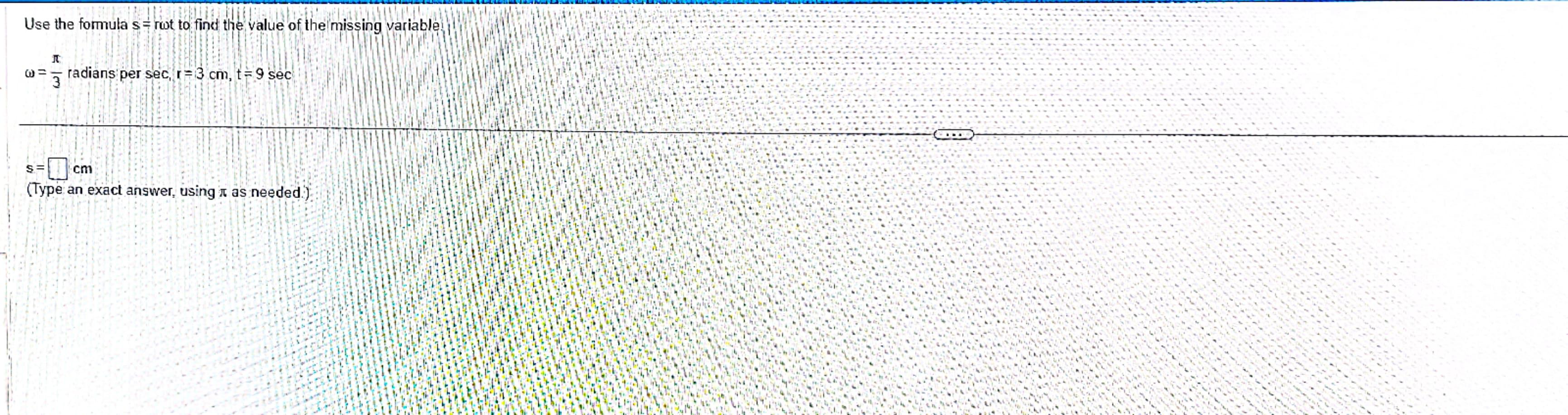 Solved Use the formula s = rot to find the value of the | Chegg.com