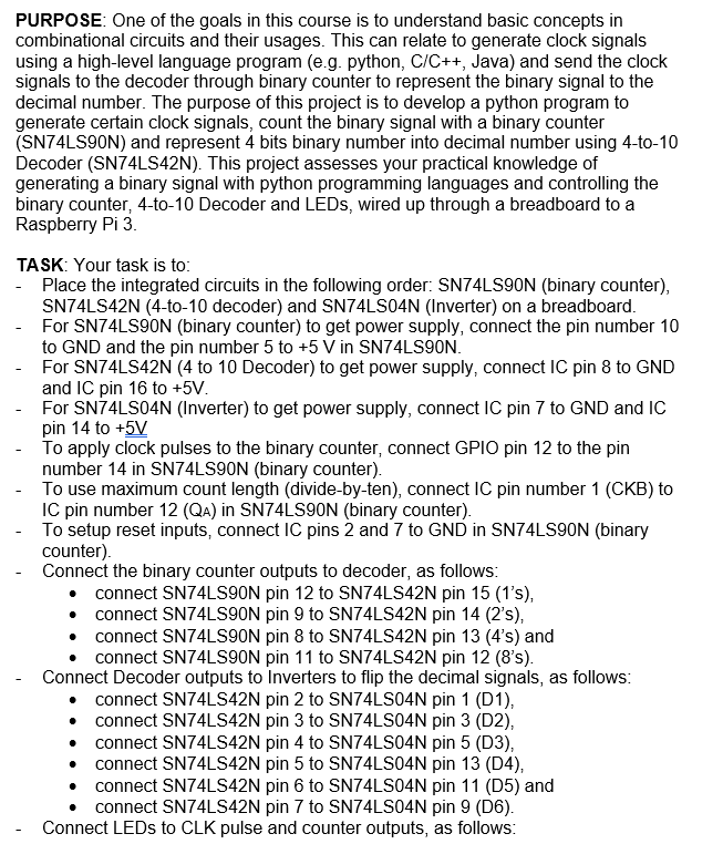 Solved Need help making a python program to generate clock | Chegg.com
