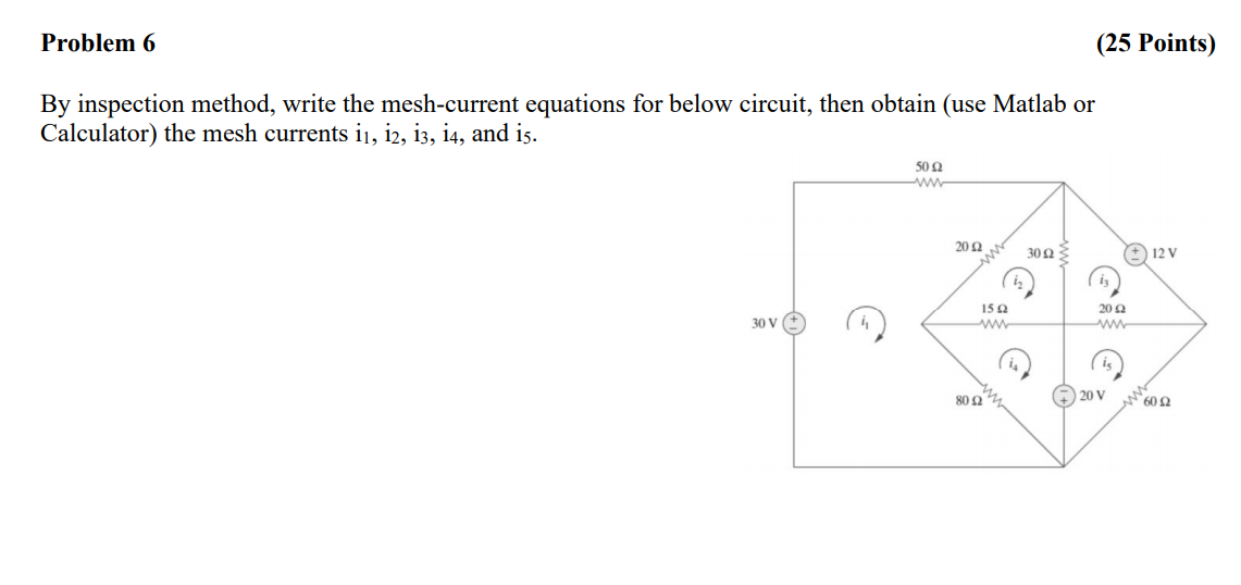 Solved Problem 6 (25 Points) By inspection method, write the | Chegg.com