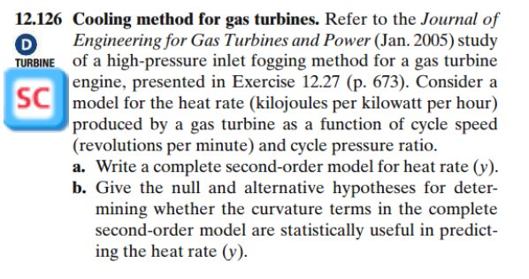 Solved 12.126 Cooling method for gas turbines. Refer to the | Chegg.com