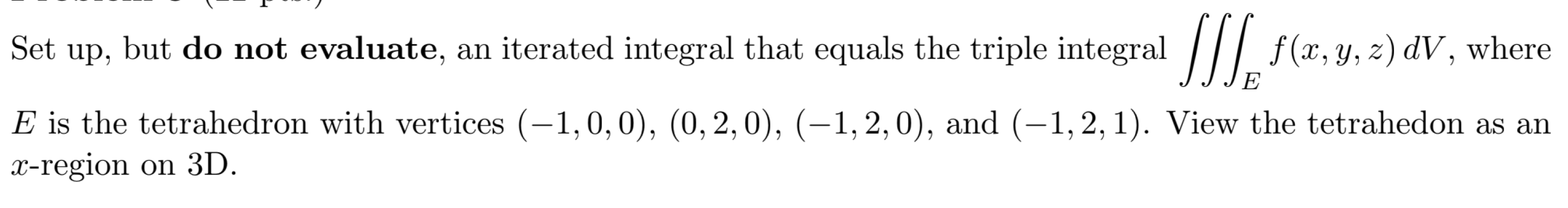 Solved Please Help Set Up But Do Not Evaluate An Iterated 0661