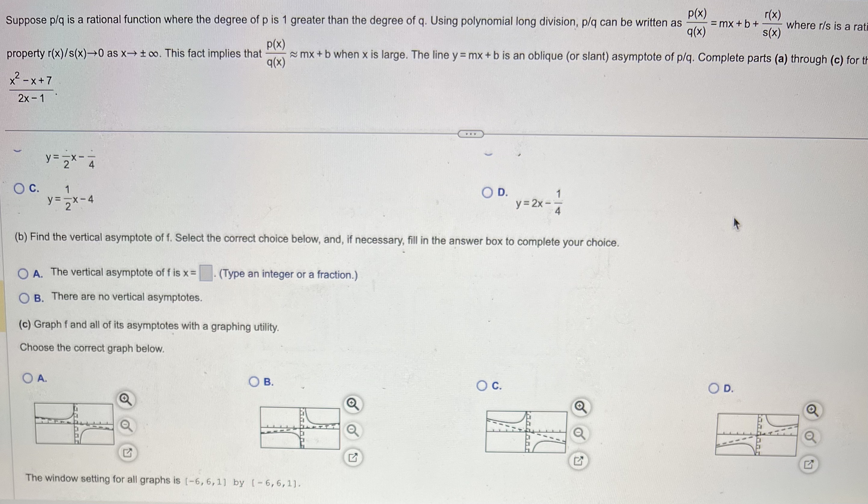 Solved Suppose p/q is a rational function where the degree | Chegg.com