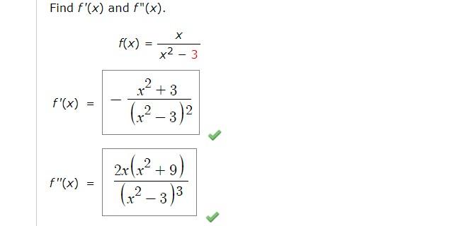 Solved Find f′(x) and f′′(x) | Chegg.com