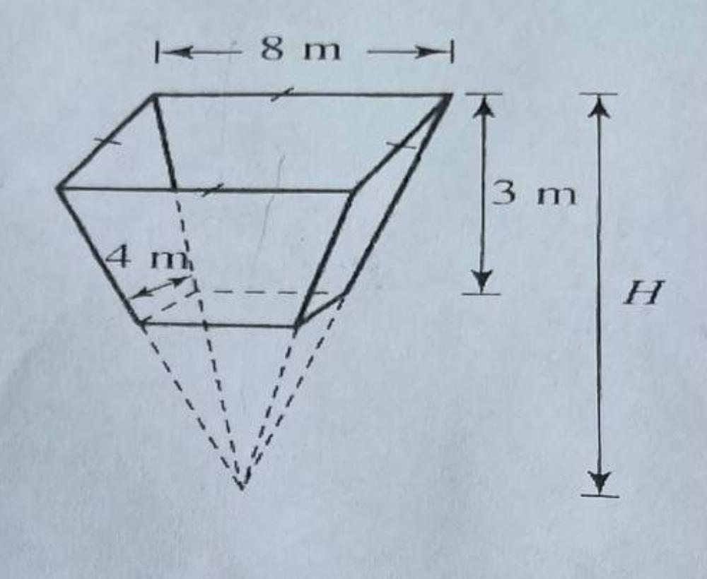 Solved What is the depth of the pool when it is half filled | Chegg.com