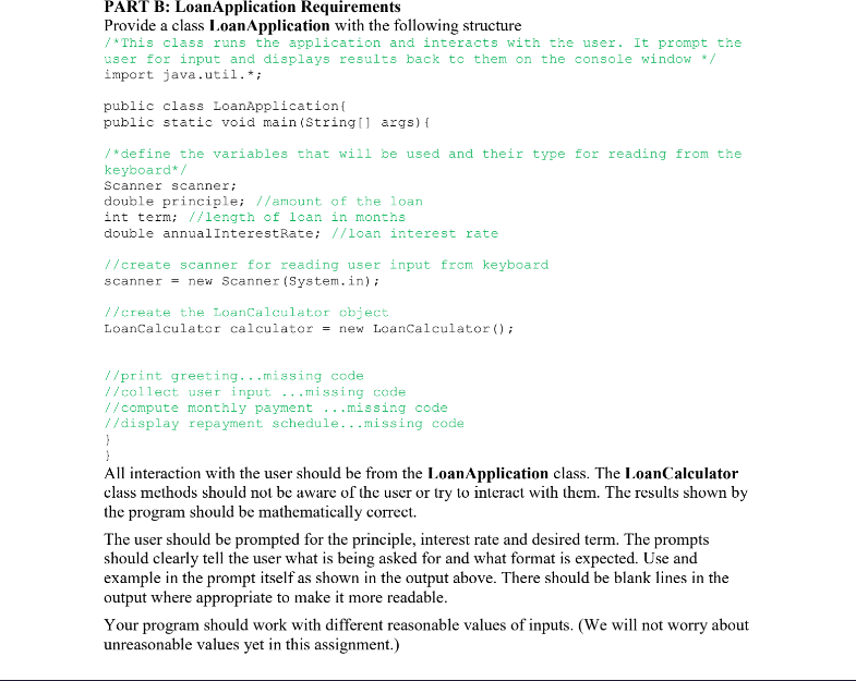 Solved When the main method is run it should produce an | Chegg.com