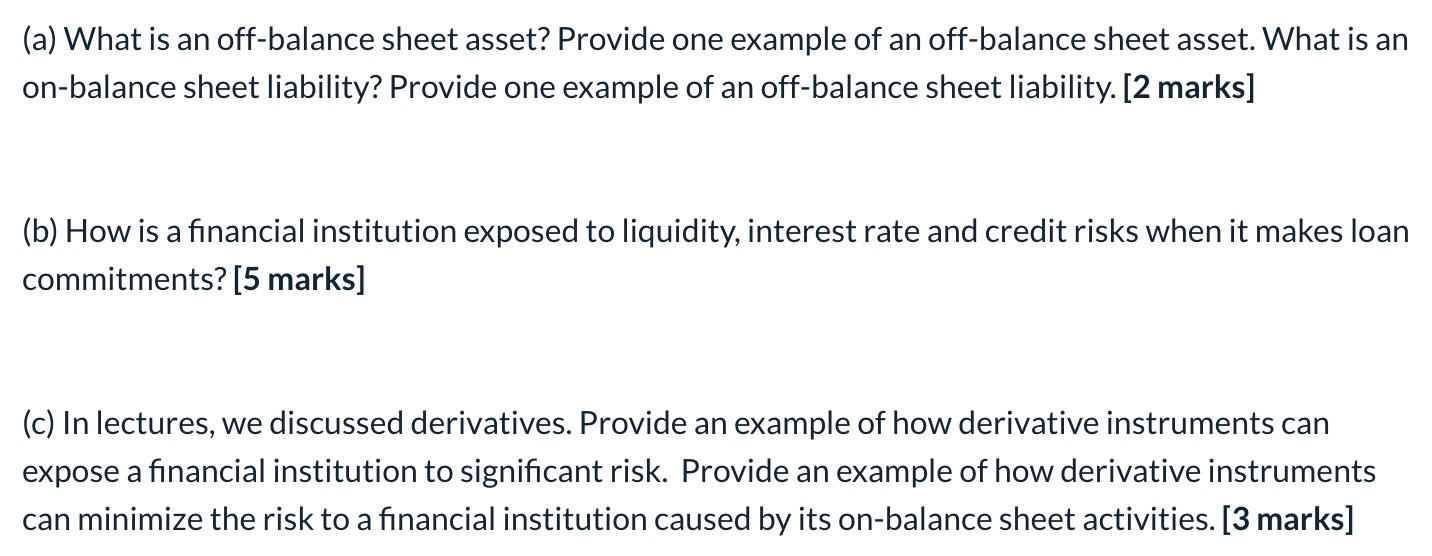 Solved a What Is An Off balance Sheet Asset Provide One Chegg Solved a What Is An Off balance Sheet Asset Provide One Chegg